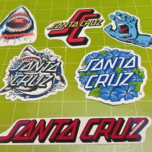 Santa Cruz Stickers - Etsy