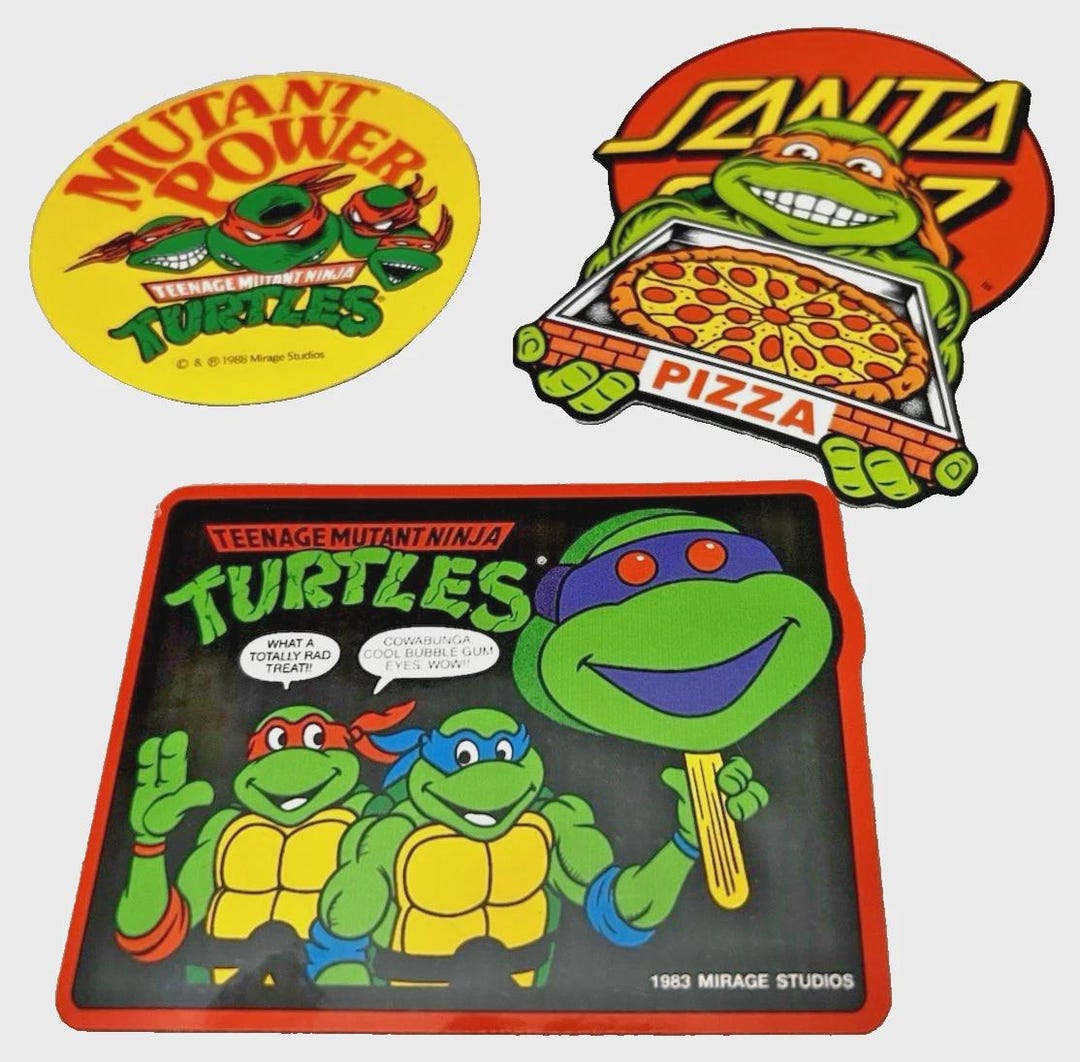 Teenage Mutant Ninja Turtles TMNT Stickers | Vintage Reproduction, Set ...