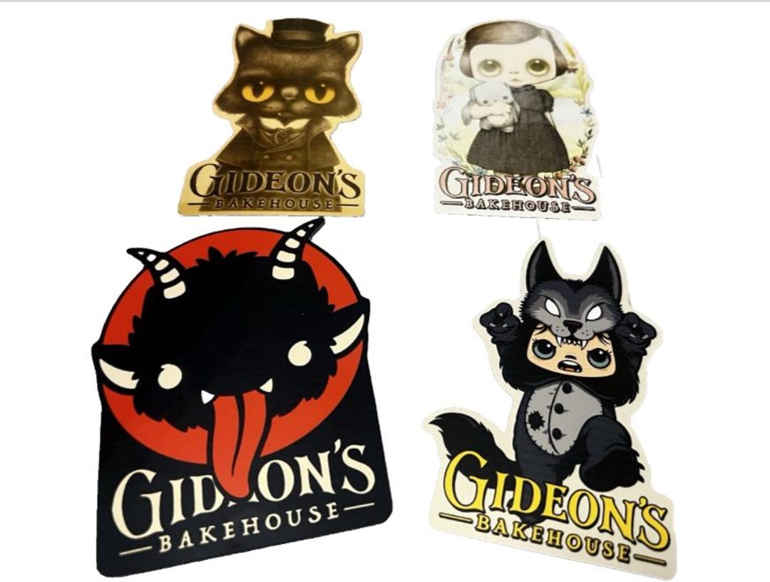 Gideon’s Bakehouse Disney Springs - Set of 4 Reproduction Stickers - Etsy