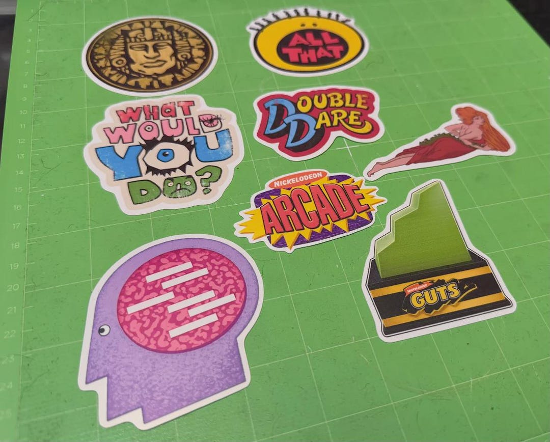 90's Nick / Nickelodeon Set of 8 Stickers - Etsy