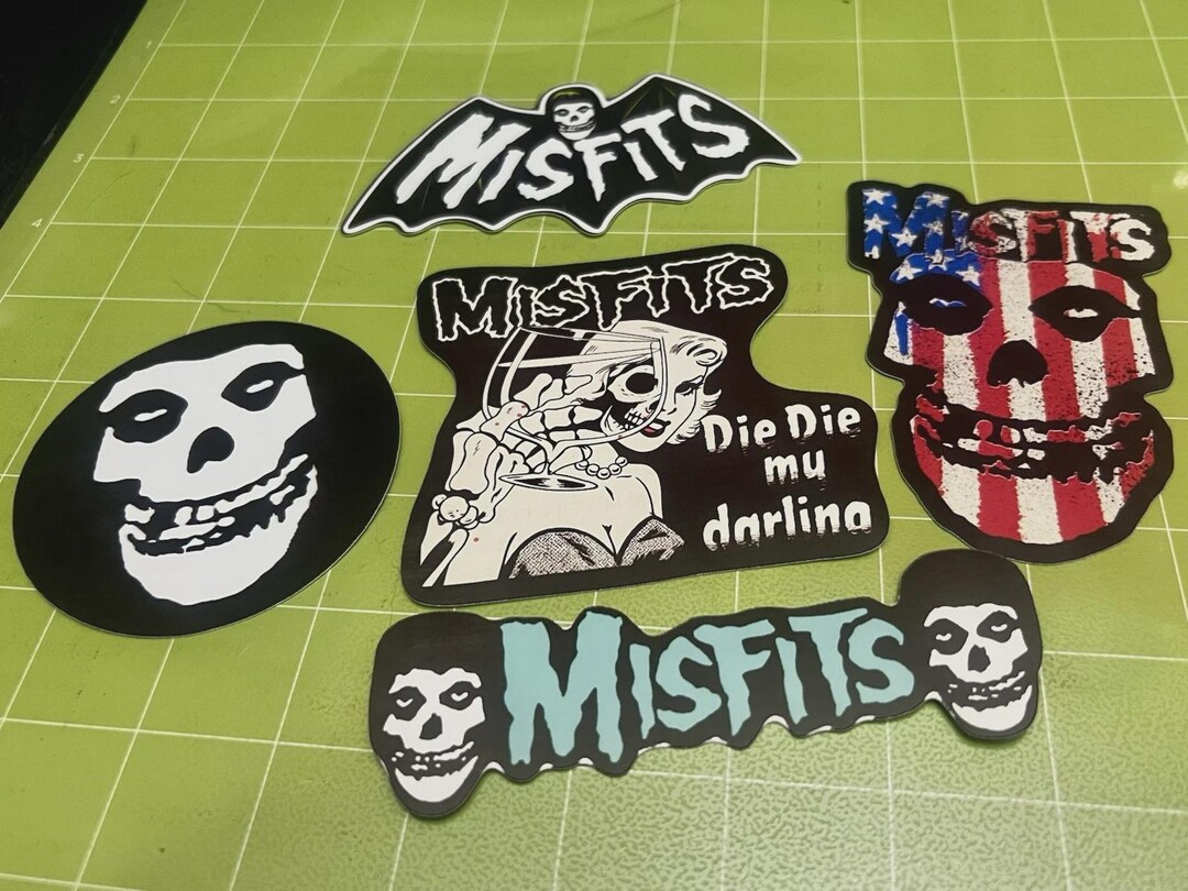 The Misfits - Set of 5 Stickers - Etsy