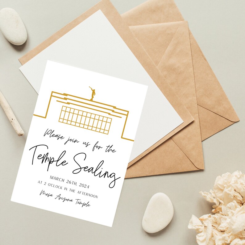 LDS Temple Sealing Template, EDITABLE, Wedding Invitation - Etsy