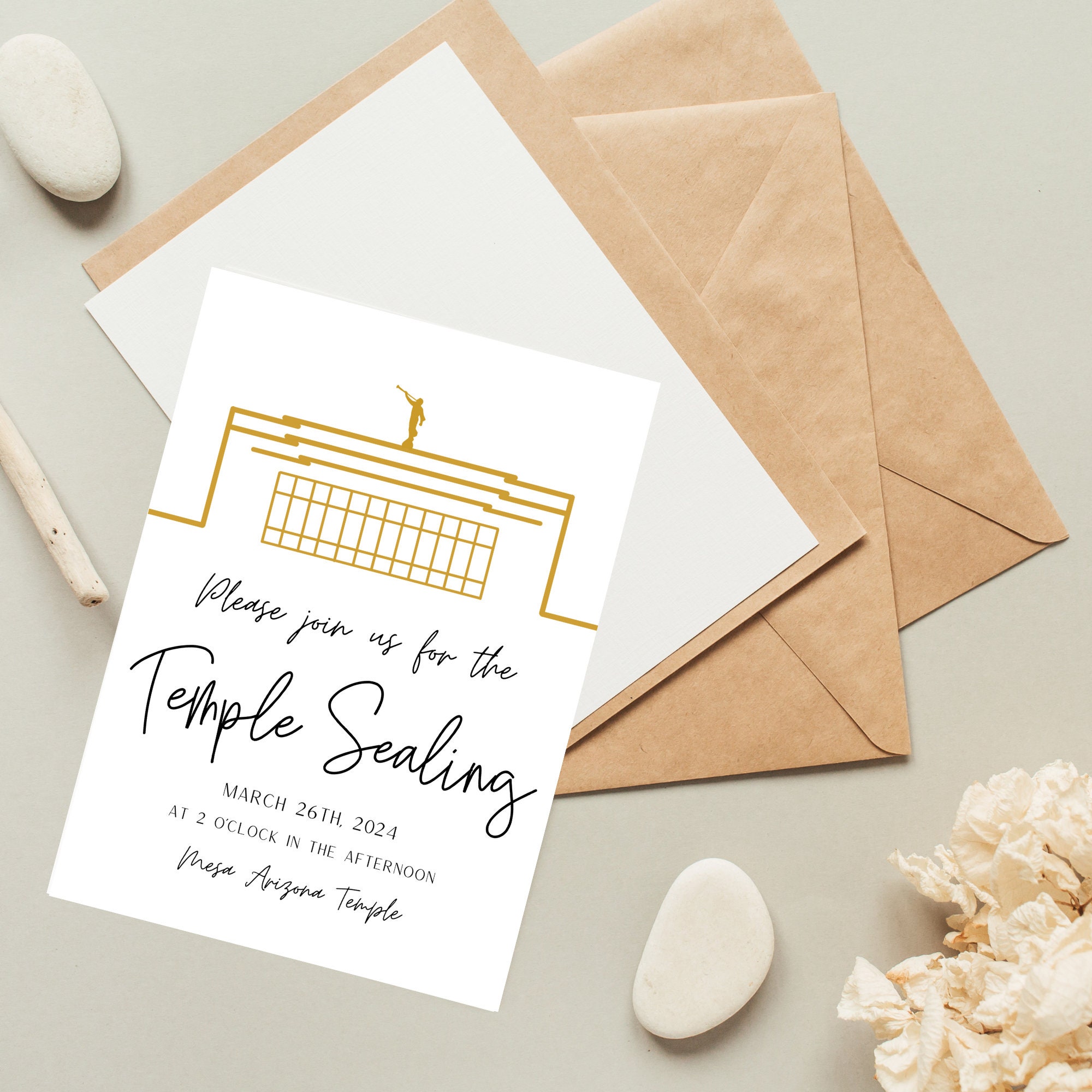 LDS Temple Sealing Template, EDITABLE, Wedding Invitation - Etsy