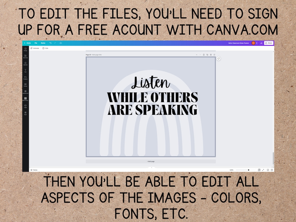 EDITABLE Classroom Rules Posters | Printable Bulletin Board Posters ...