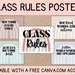 EDITABLE Classroom Rules Posters | Printable Bulletin Board Posters ...