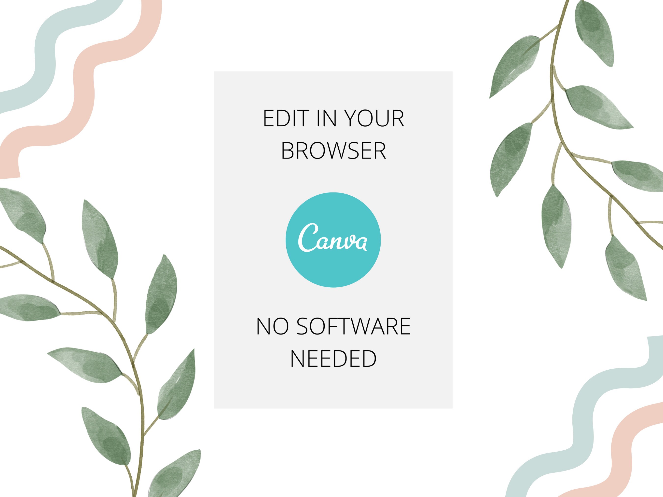 Boho Leaves Themed Classroom Rules Poster Editable Printable Canva ...