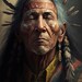 Apache Shaman, Digital Art Print, AI Generated, Wall Art, Square, AI ...