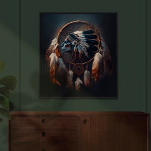 Apache Dream Catcher, Digital Art Print, AI Generated, Wall Art, AI Art ...