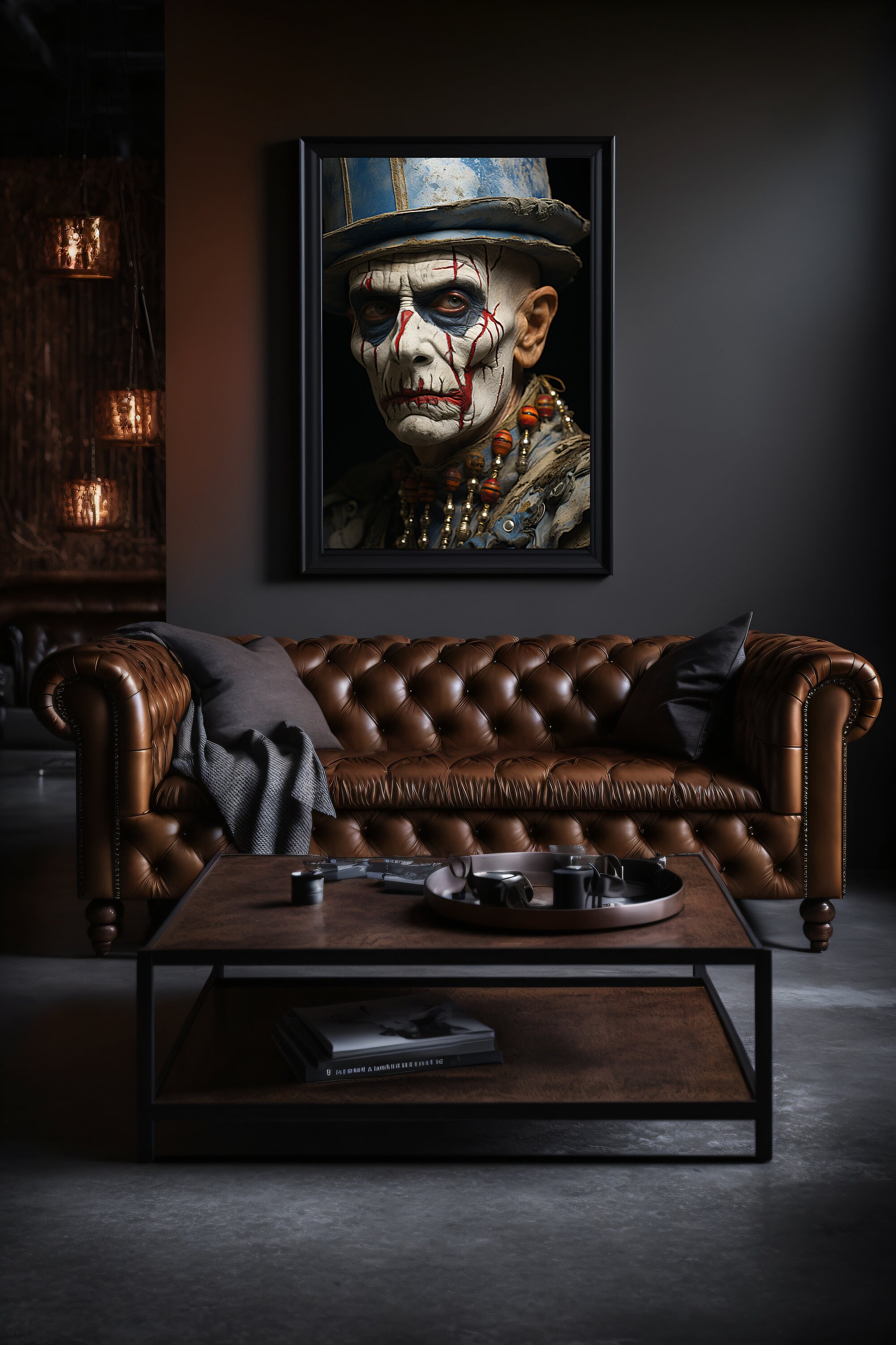 Old Halloween Pierrot, Halloween Horror Art, Halloween Wall Art ...