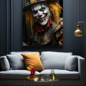 Old Halloween Pierrot, Halloween Horror Art, Halloween Wall Art ...