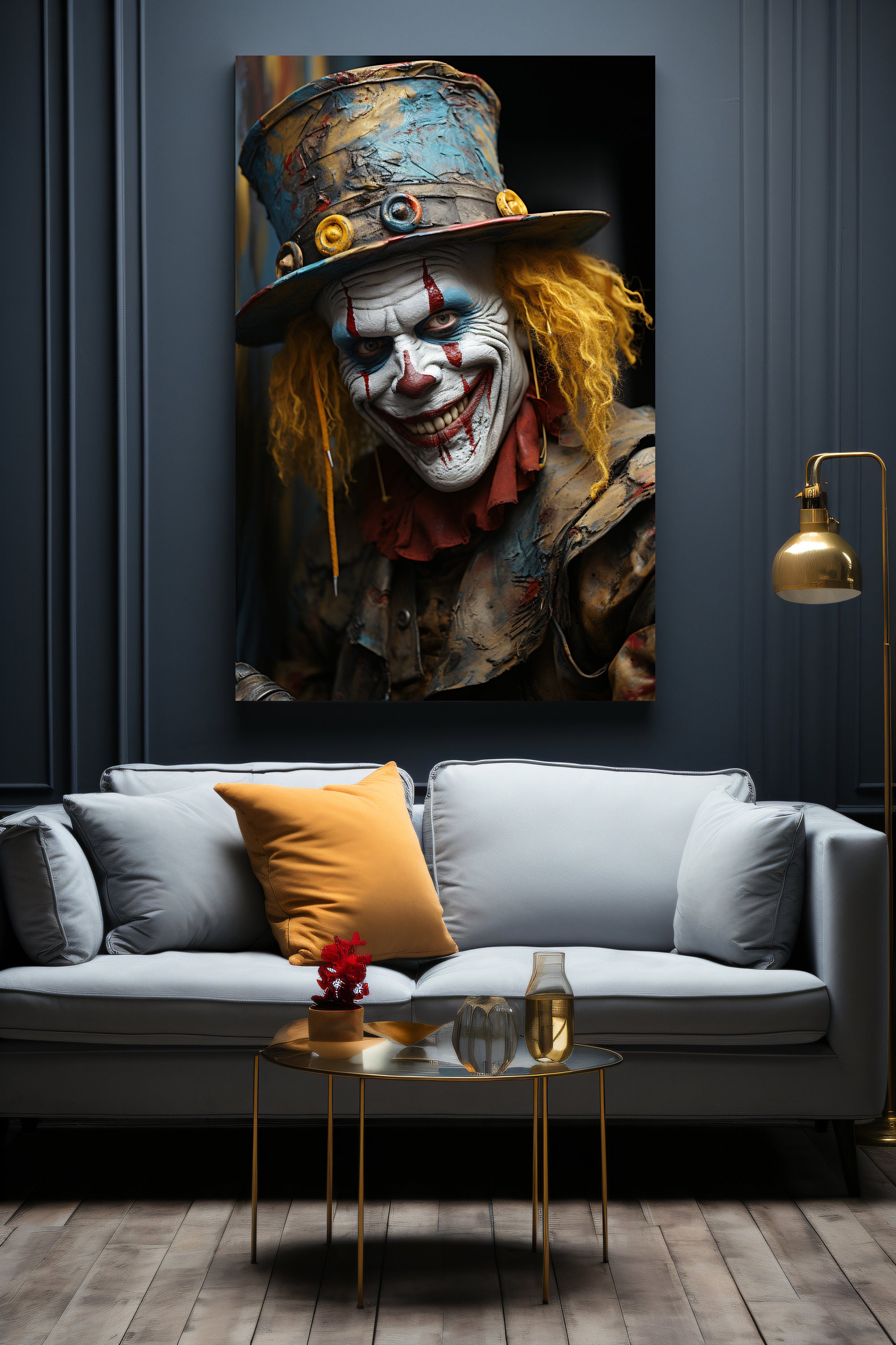 Old Halloween Pierrot, Halloween Horror Art, Halloween Wall Art ...