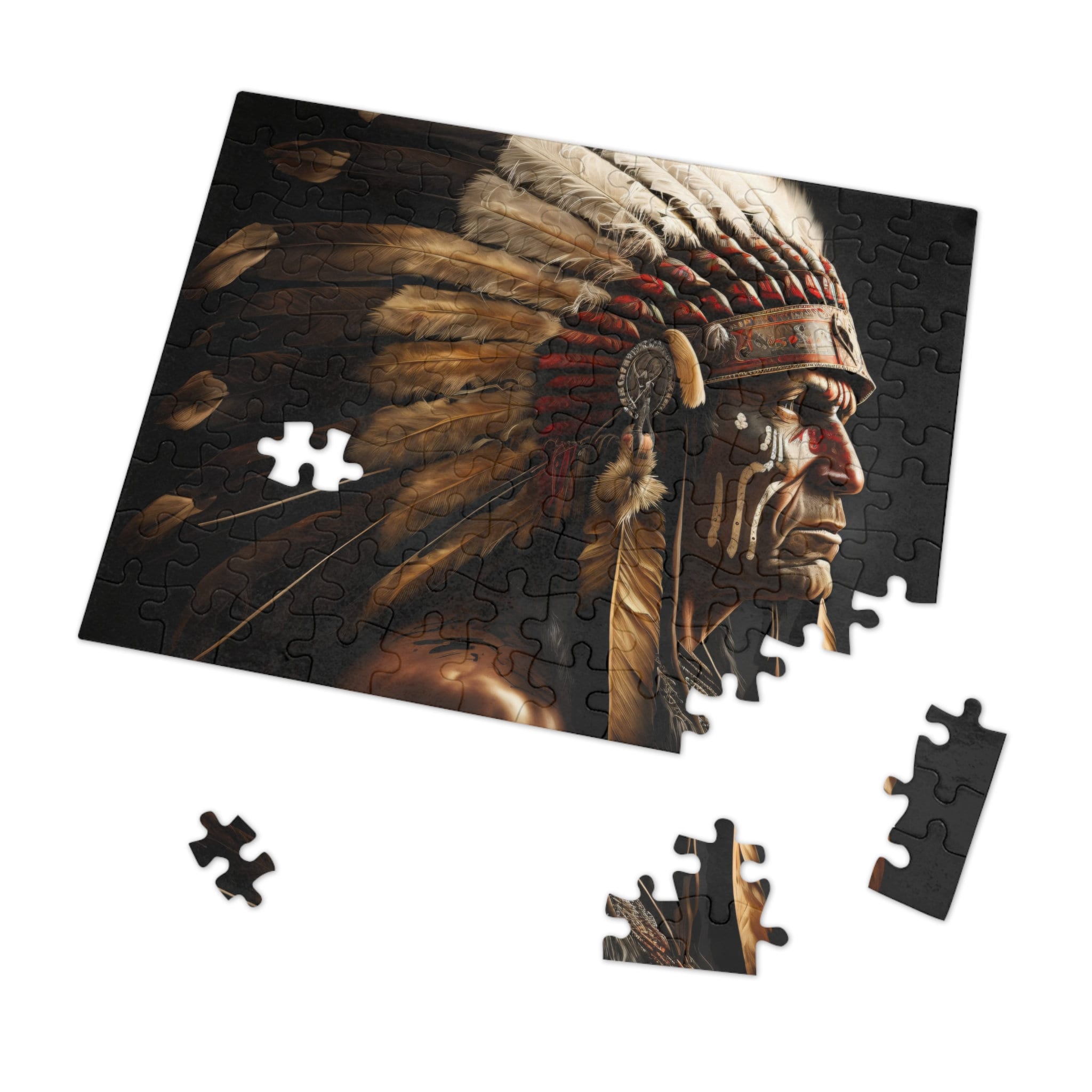 Apache Indian Jigsaw Puzzle (30, 110, 252, 500,1000-piece) Games for ...