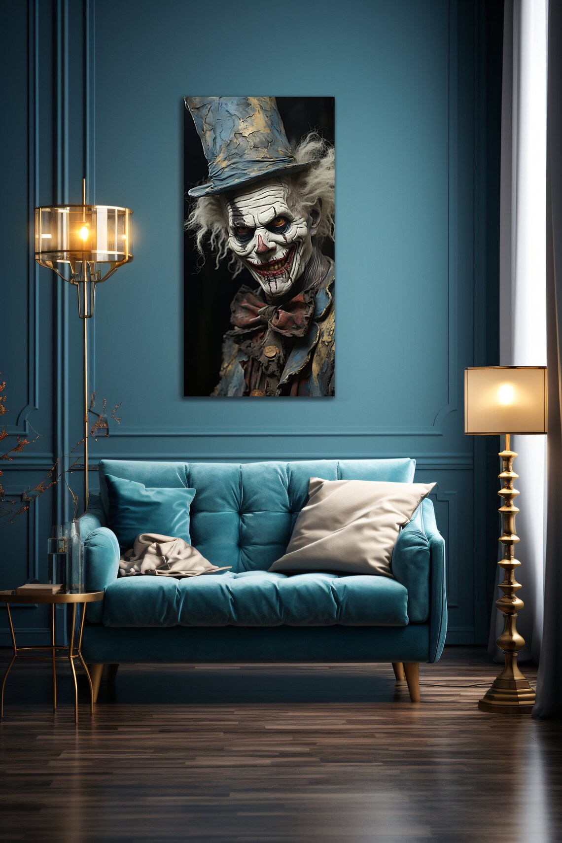 Old Halloween Pierrot, Halloween Horror Art, Halloween Wall Art ...