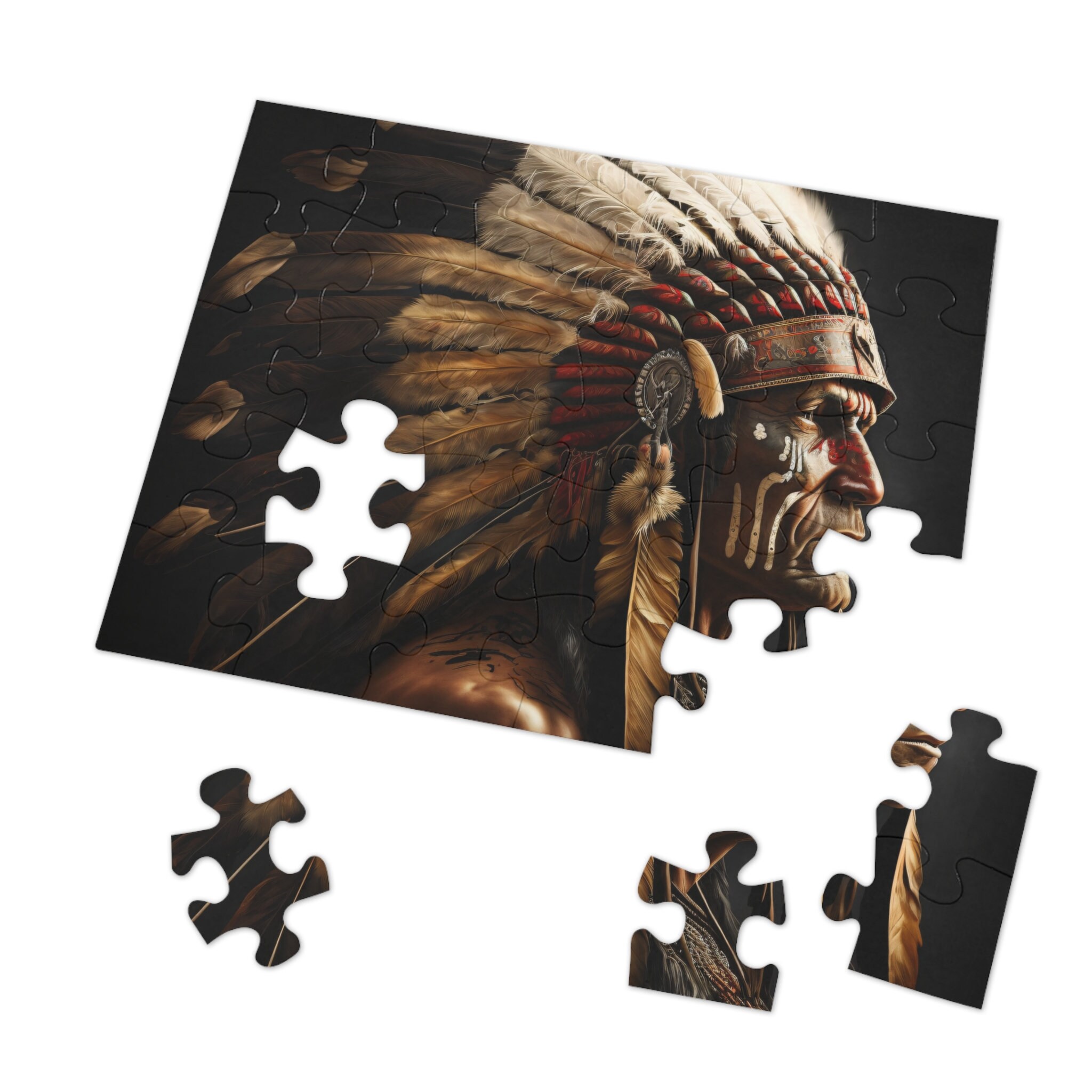 Apache Indian Jigsaw Puzzle (30, 110, 252, 500,1000-piece) Games for ...
