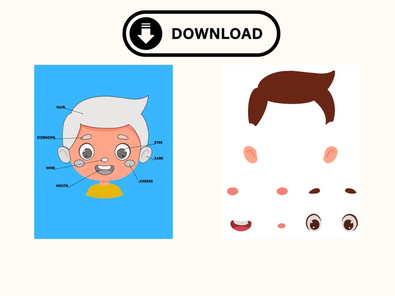 Fun Facial Features Game | Educational Game for Kids | Learning Parts ...