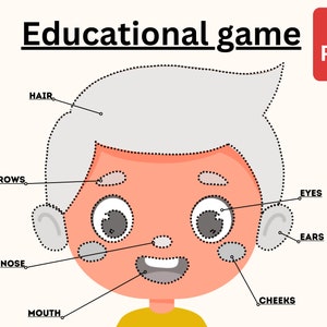 Fun Facial Features Game | Educational Game for Kids | Learning Parts ...