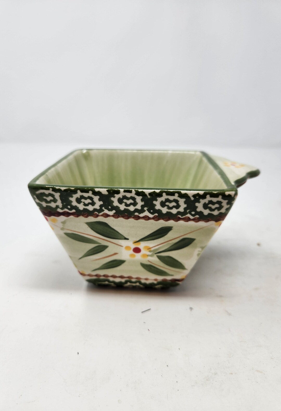 Temptations Presentable Ovenware by Tara Green Floral Old World Square Bowls - Etsy