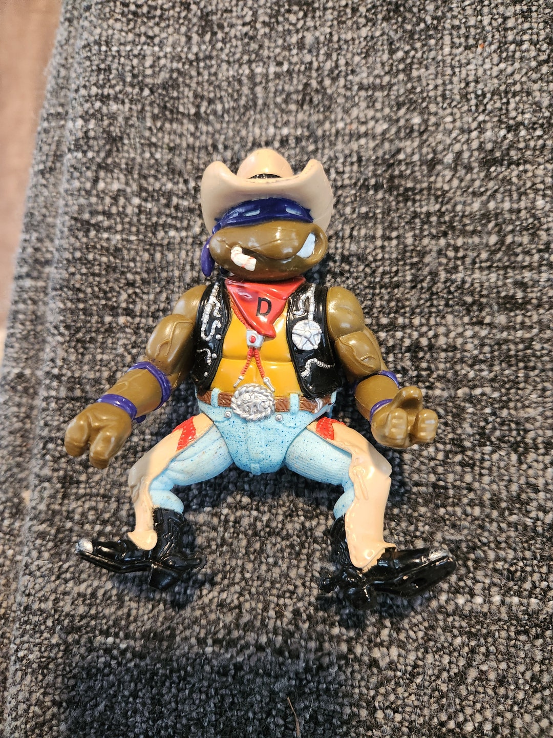 Vintage Cowboy Donatello Action Figures-teenage Mutant Ninja Turtles ...