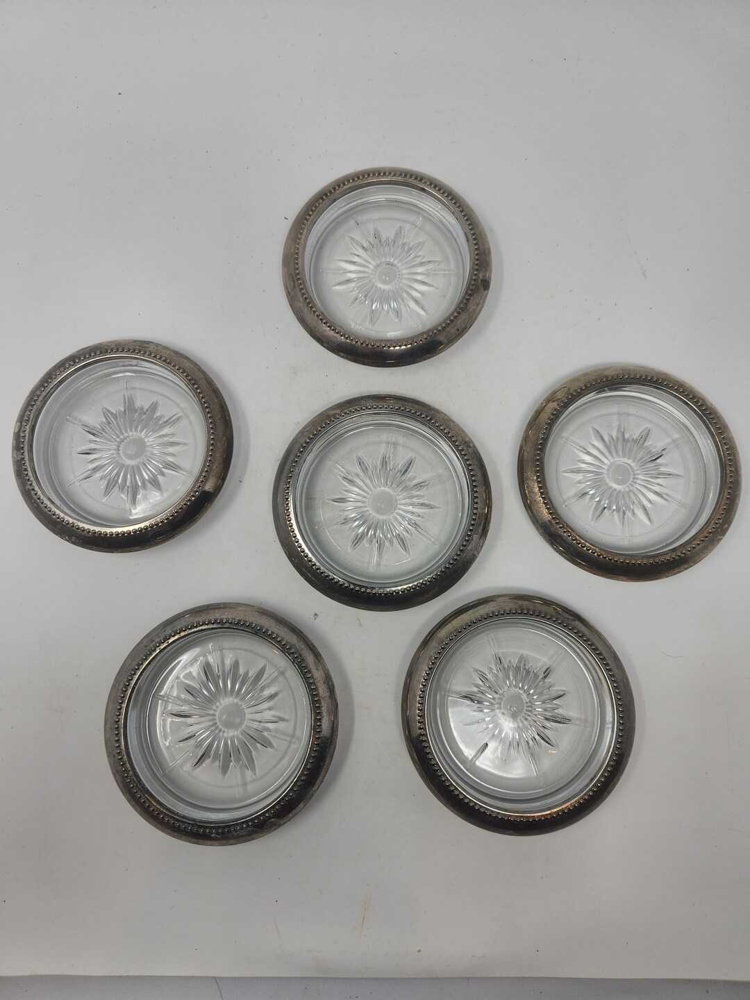 W & S Blackinton Co Silverplate Coasters set of 6 - Etsy