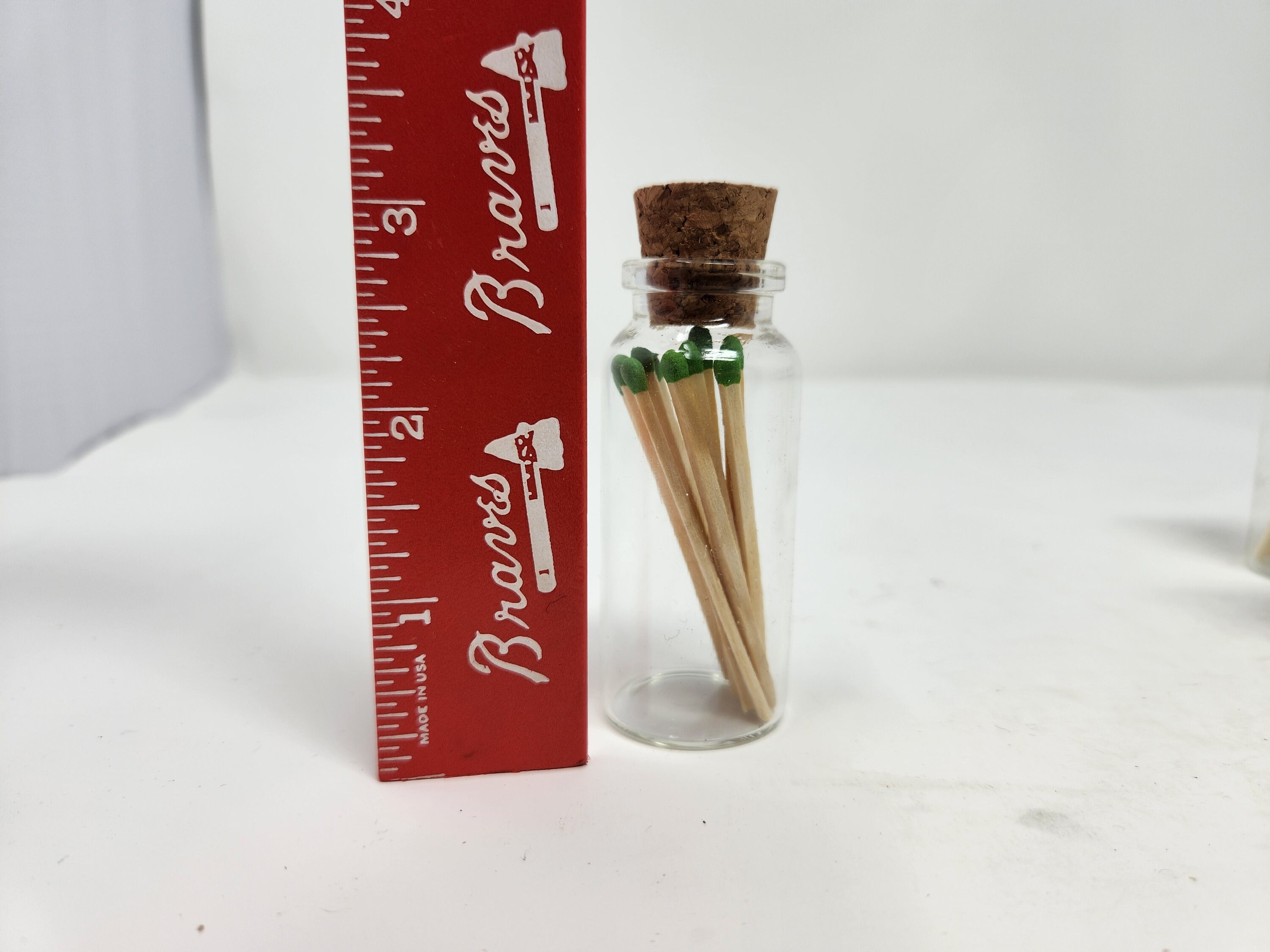 Miniature Glass Matchstick Bottles With Cork & Striker Pad - Etsy