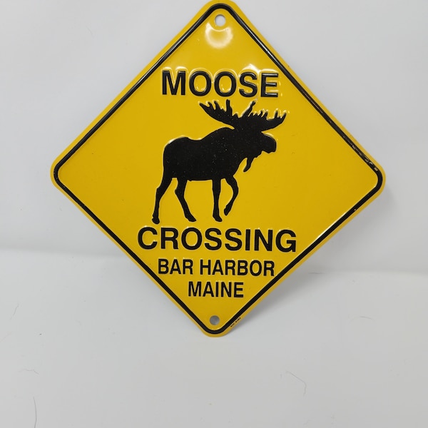 Moose Crossing Sign - Etsy