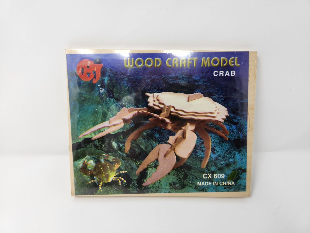 Wood Craft Model Construction Kit--crab - Etsy