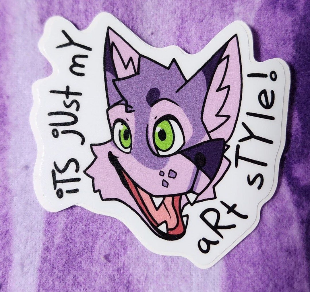 It's Just My Art Style! Vinyl Sticker - Etsy