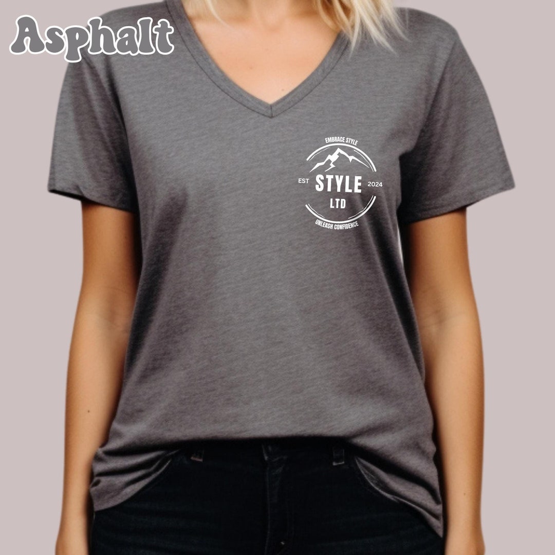 Custom Logo Design V-neck, Company Logo, Team Logo, Personalized Logo ...