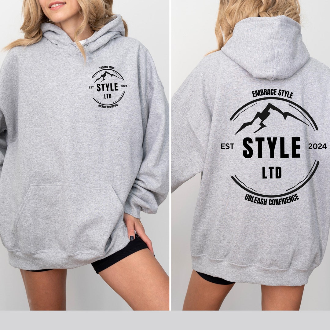 Custom Logo Design Hoodie, Company Logo Hooded Sweatshirt, Personalized ...