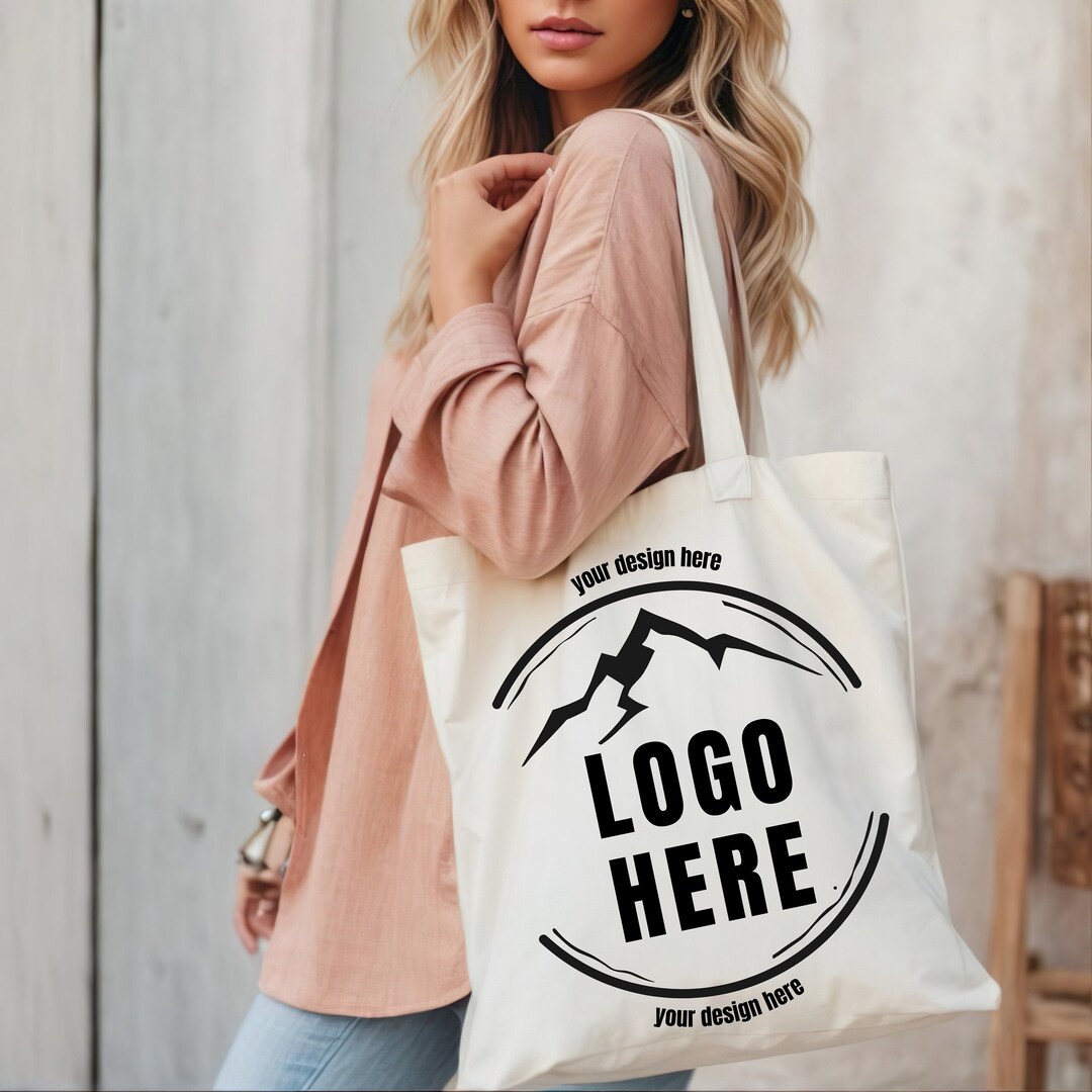 Customized Tote Bag Custom Logo, Custom Text Tote Bag Bulk Custom ...