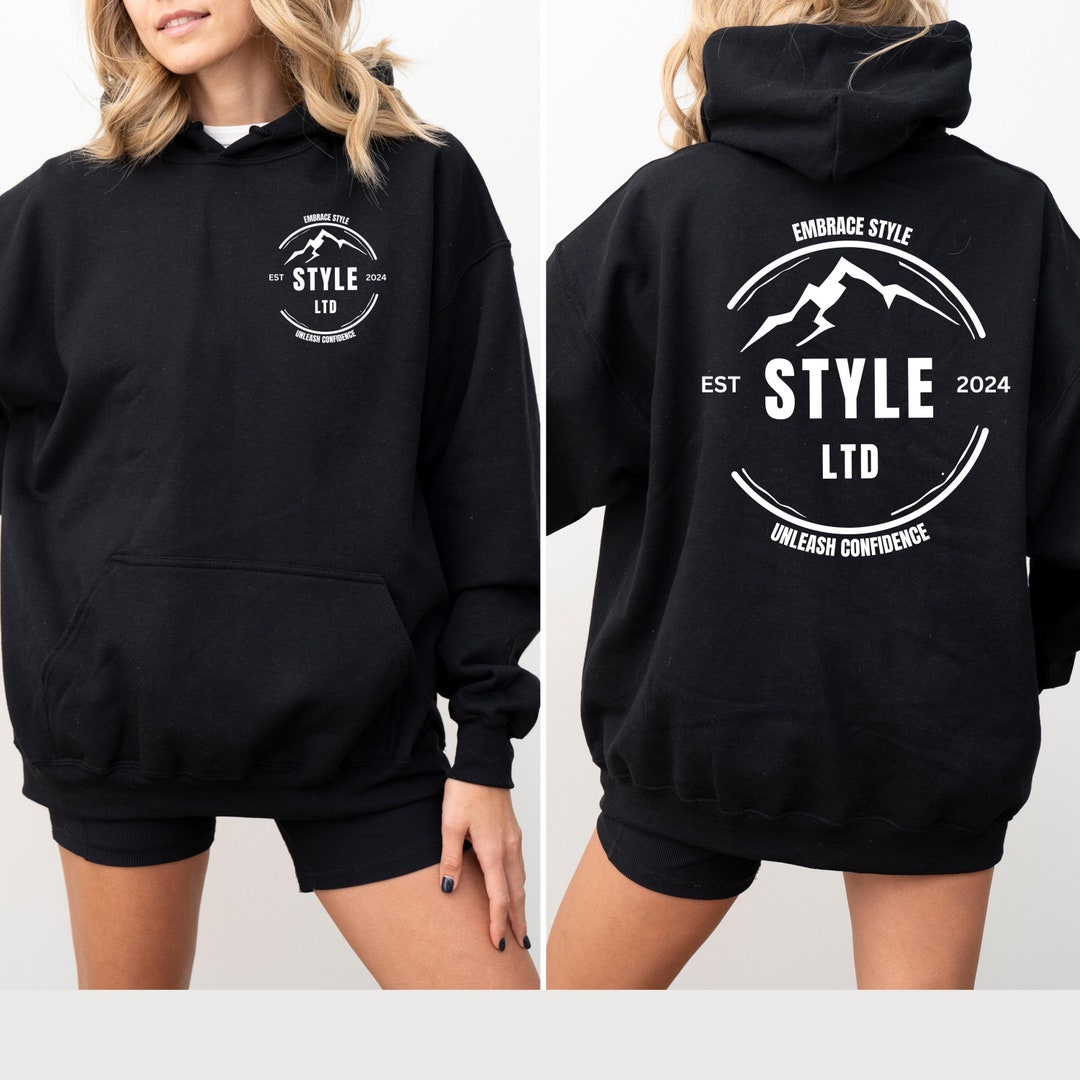 Custom Logo Design Hoodie, Company Logo Hooded Sweatshirt, Personalized ...