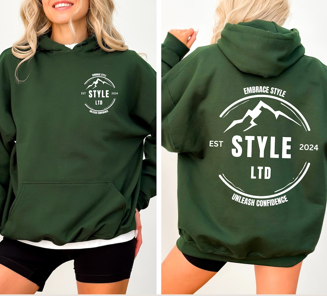 Custom Logo Design Hoodie, Company Logo Hooded Sweatshirt, Personalized ...