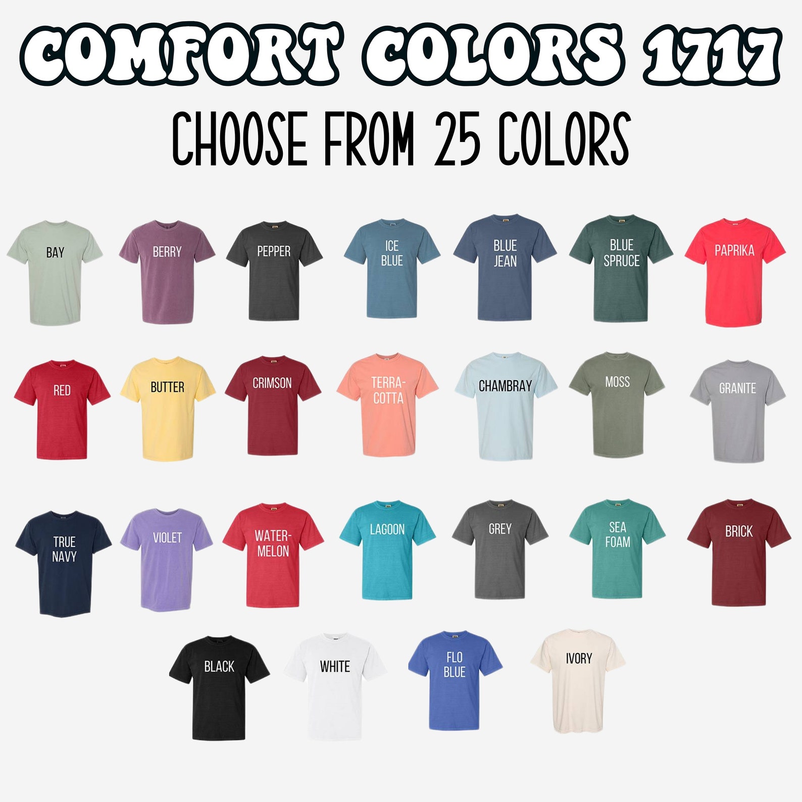 Custom Comfort Colors Logo Design Shirt, Company Logo Merch, Team Shirt ...