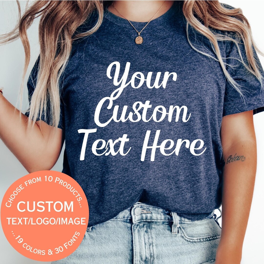 Custom T Shirt Your Design T-shirt Personalized Chritmas - Etsy