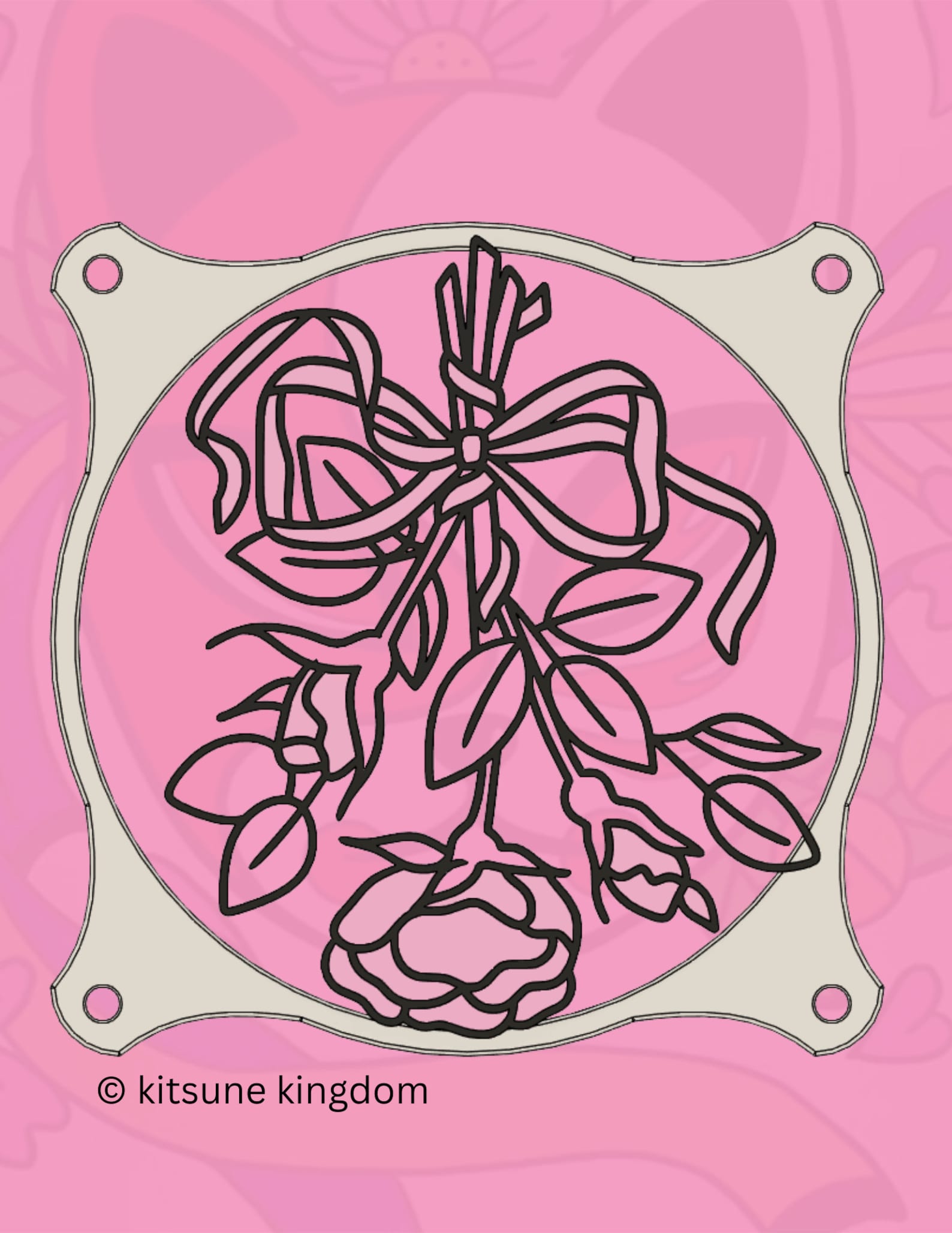 Ribbon PC Fan Cover: Elegant Computer Case Decor - Etsy