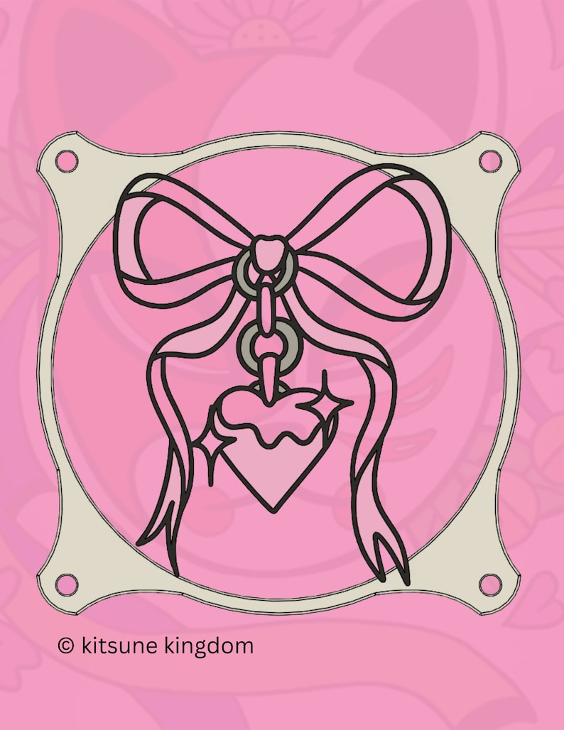 Ribbon PC Fan Cover: Elegant Computer Case Decor - Etsy