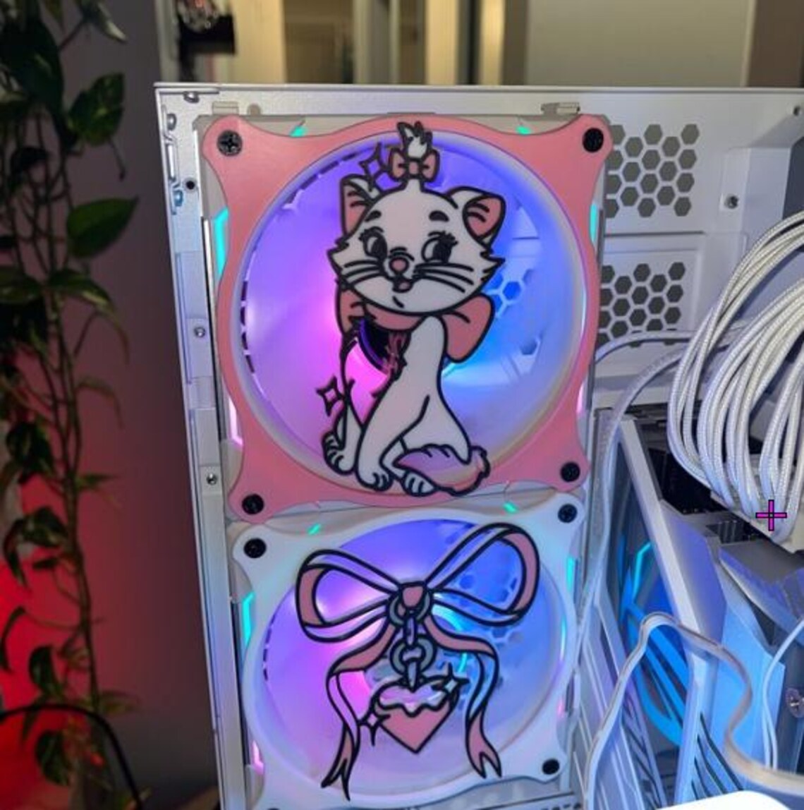 Ribbon PC Fan Cover: Elegant Computer Case Decor - Etsy