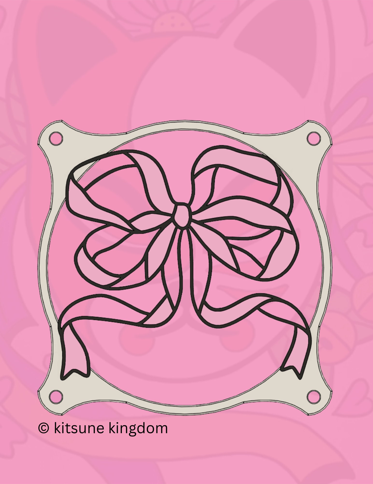 Ribbon PC Fan Cover: Elegant Computer Case Decor - Etsy