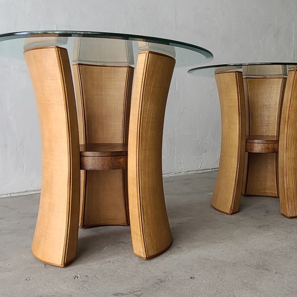 Grasscloth Table - Etsy