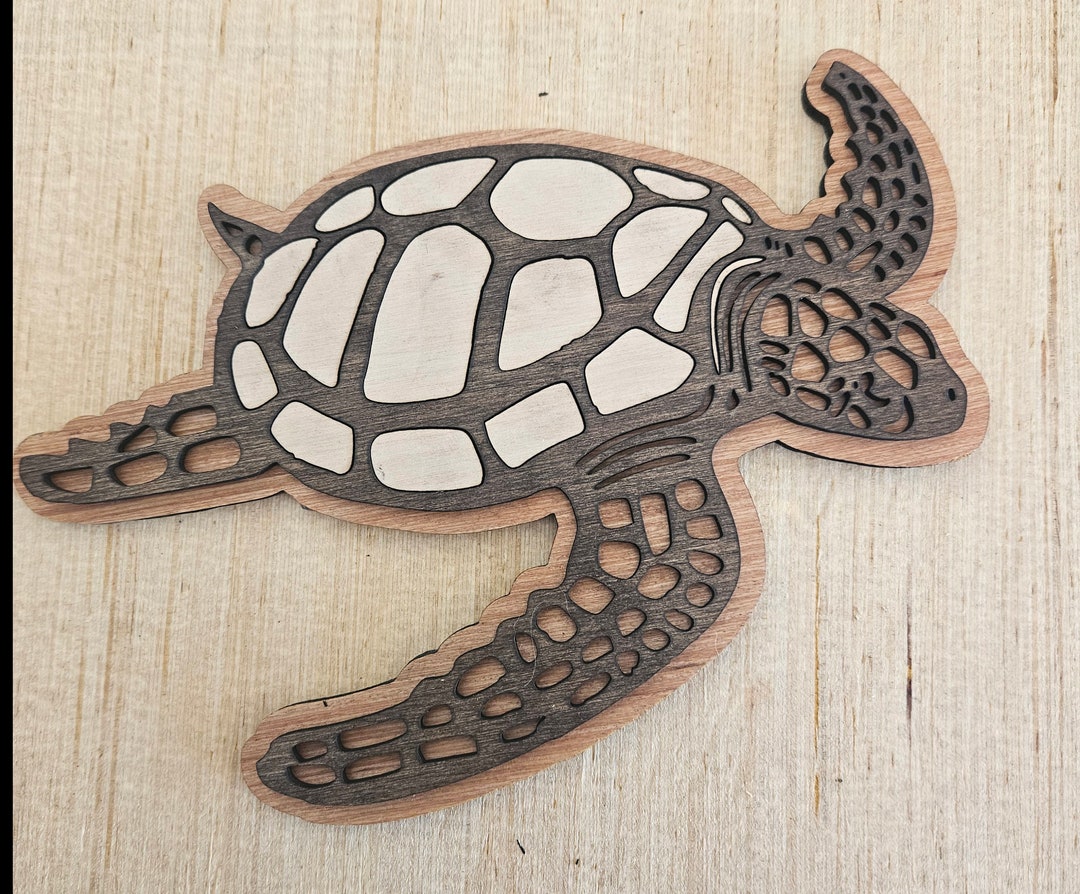 Turtle Laser Digital File eps Lightburn SVG and Pdf - Etsy