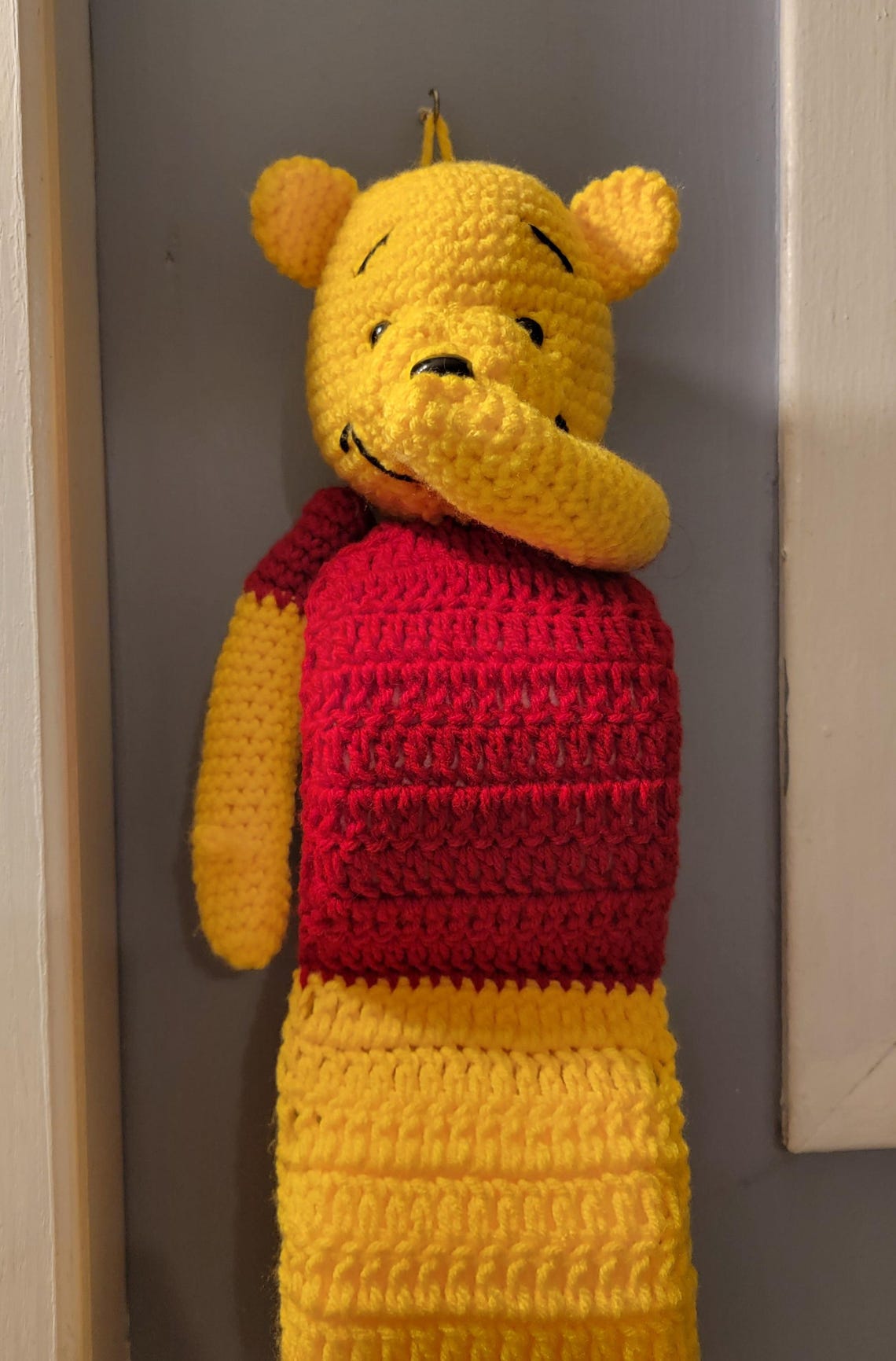 Winnie the Pooh Toilet Roll Holder, Crochet Pattern - Etsy