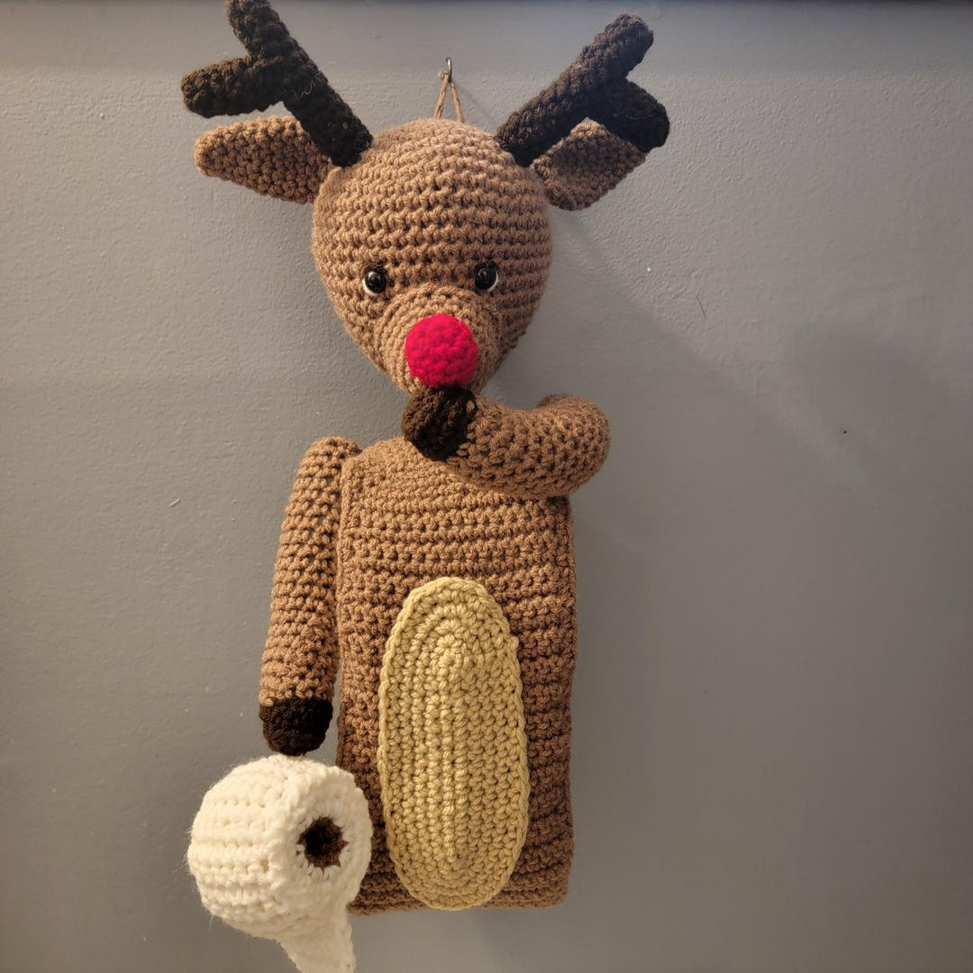 Rudolph the Red-nosed Reindeer Toilet Roll Holder - Etsy