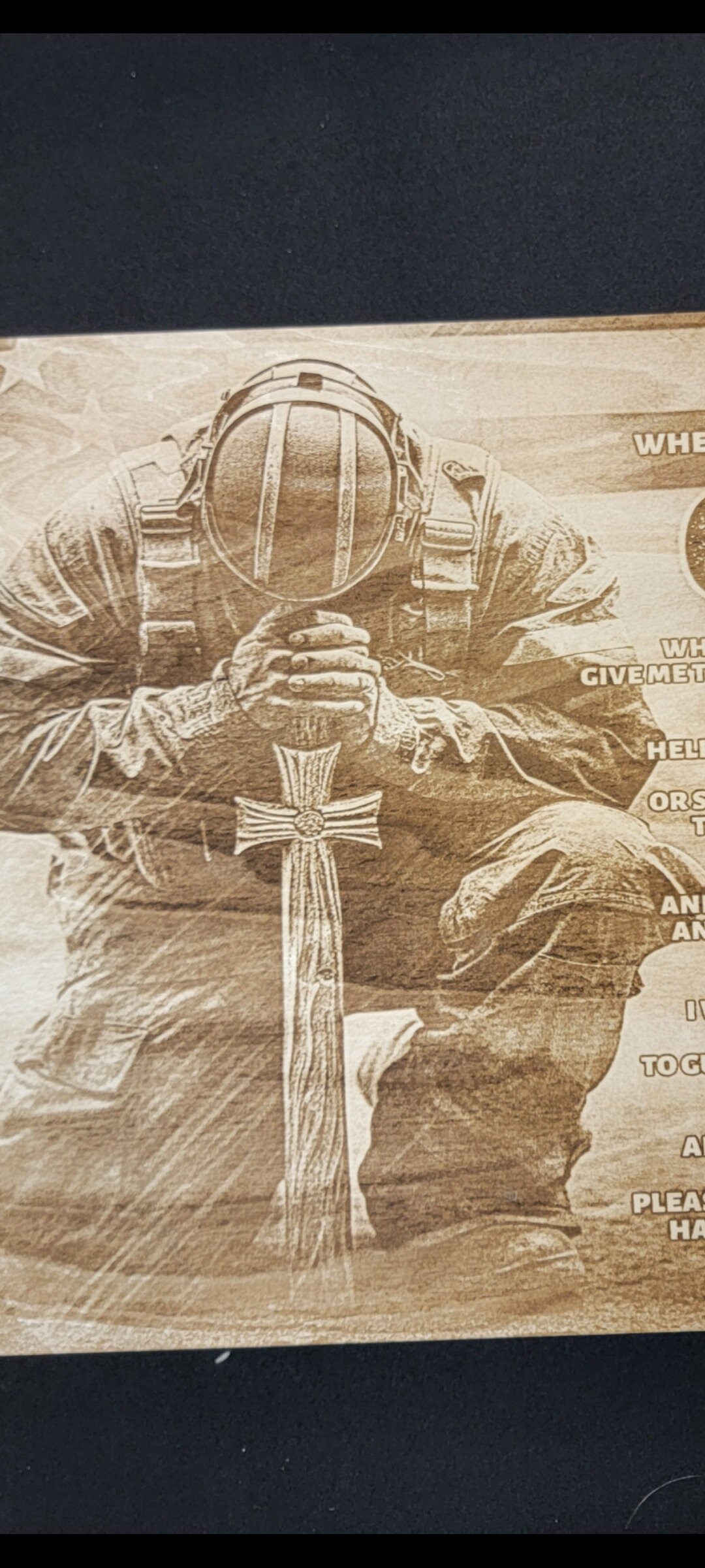 Firefighters Prayer Laser Engraved Wall Art - Etsy