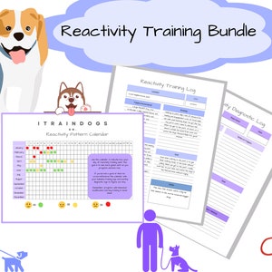 PRINTABLE Dog Reactivity Log Book | Dog Training Progress Pack | Leash ...