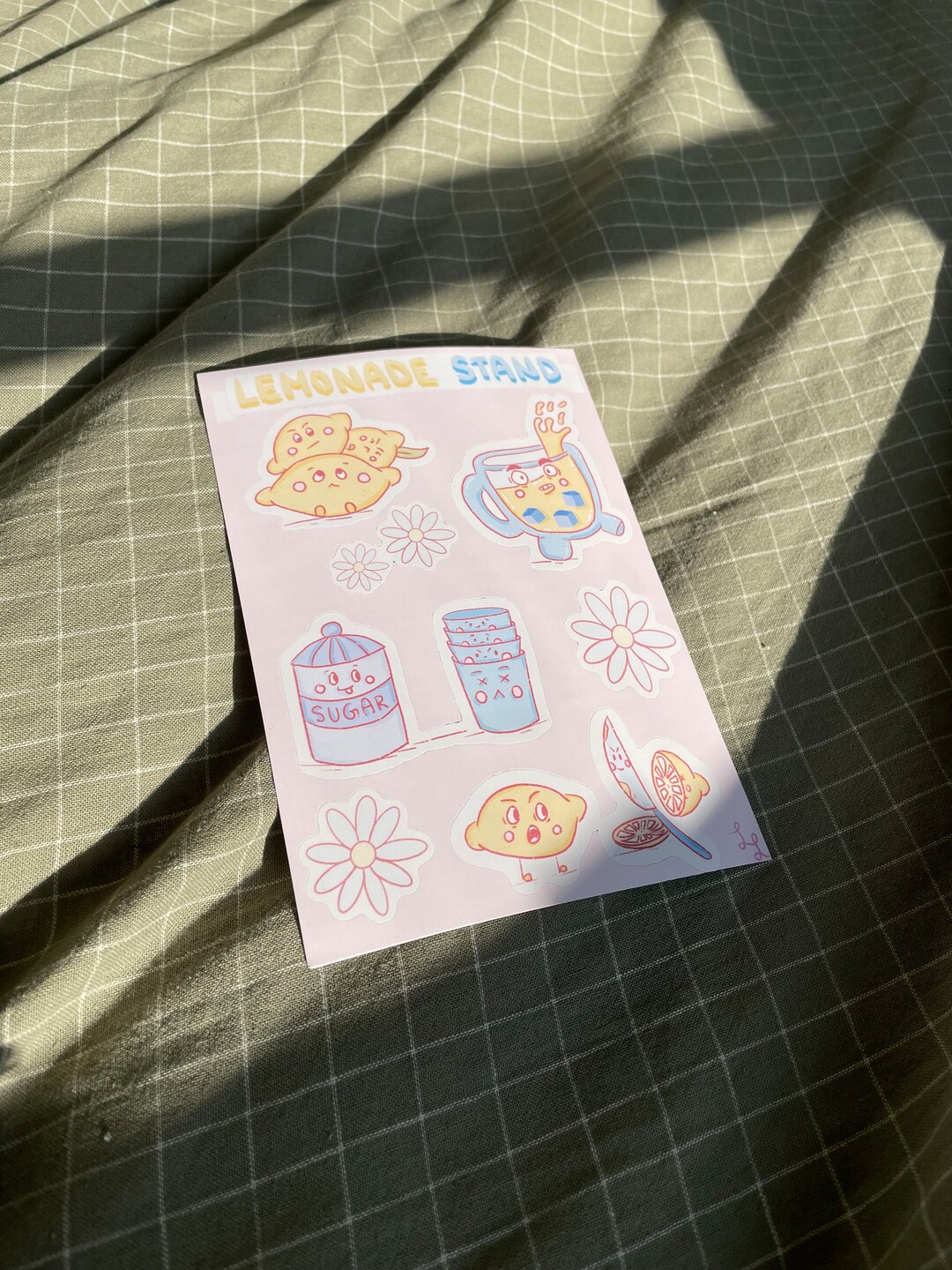 Lemonade Stand Sticker Sheet - Etsy