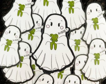 Glitchy Dream Ghost Waterproof Sticker - Etsy