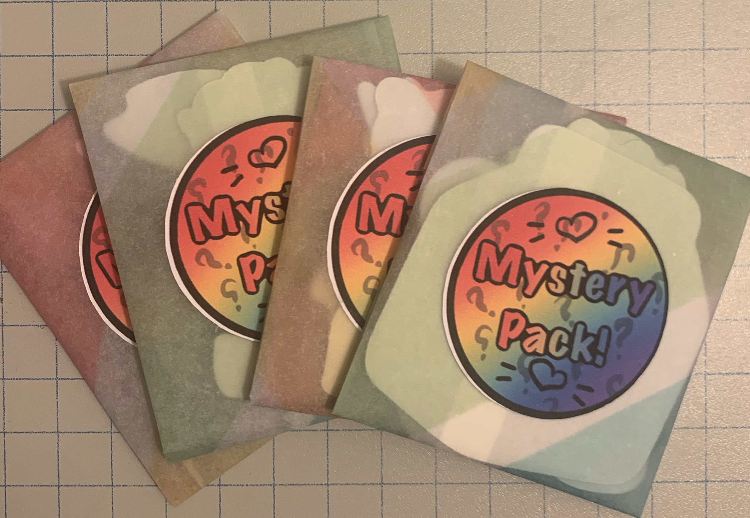 Mystery Sticker Packs 3 Piece Random Stickers - Etsy