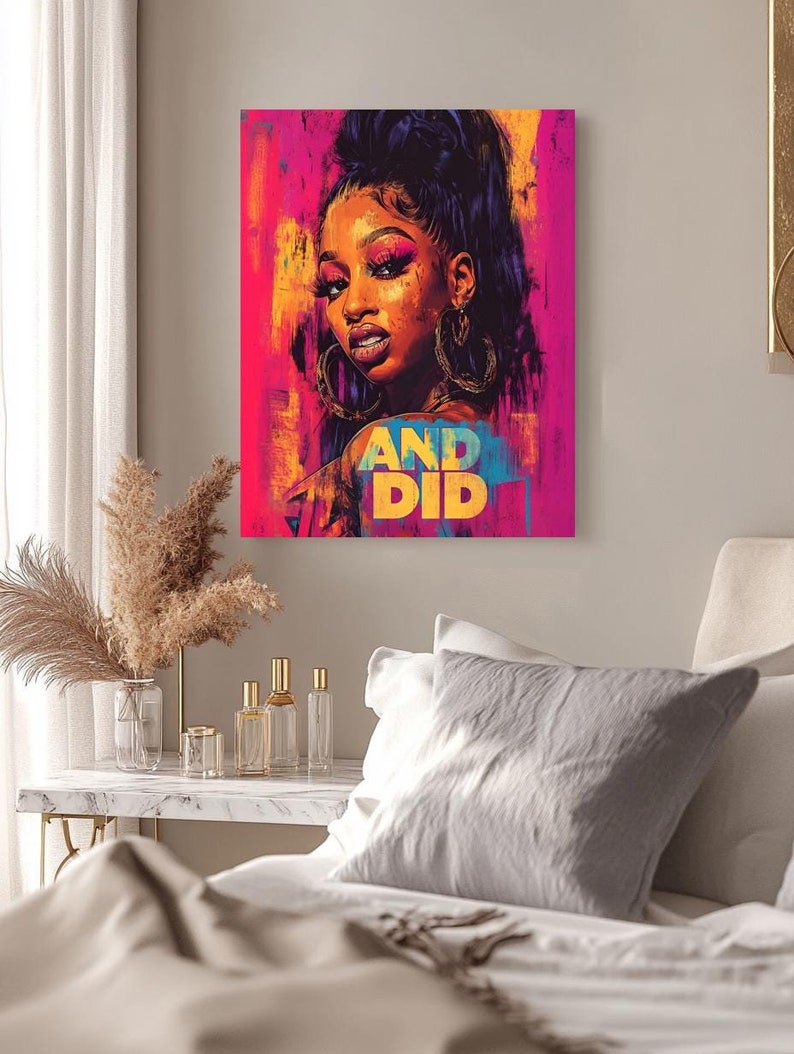 Cardi B Inspired Poster Print AND DID Music Poster Wall Decor Music ...
