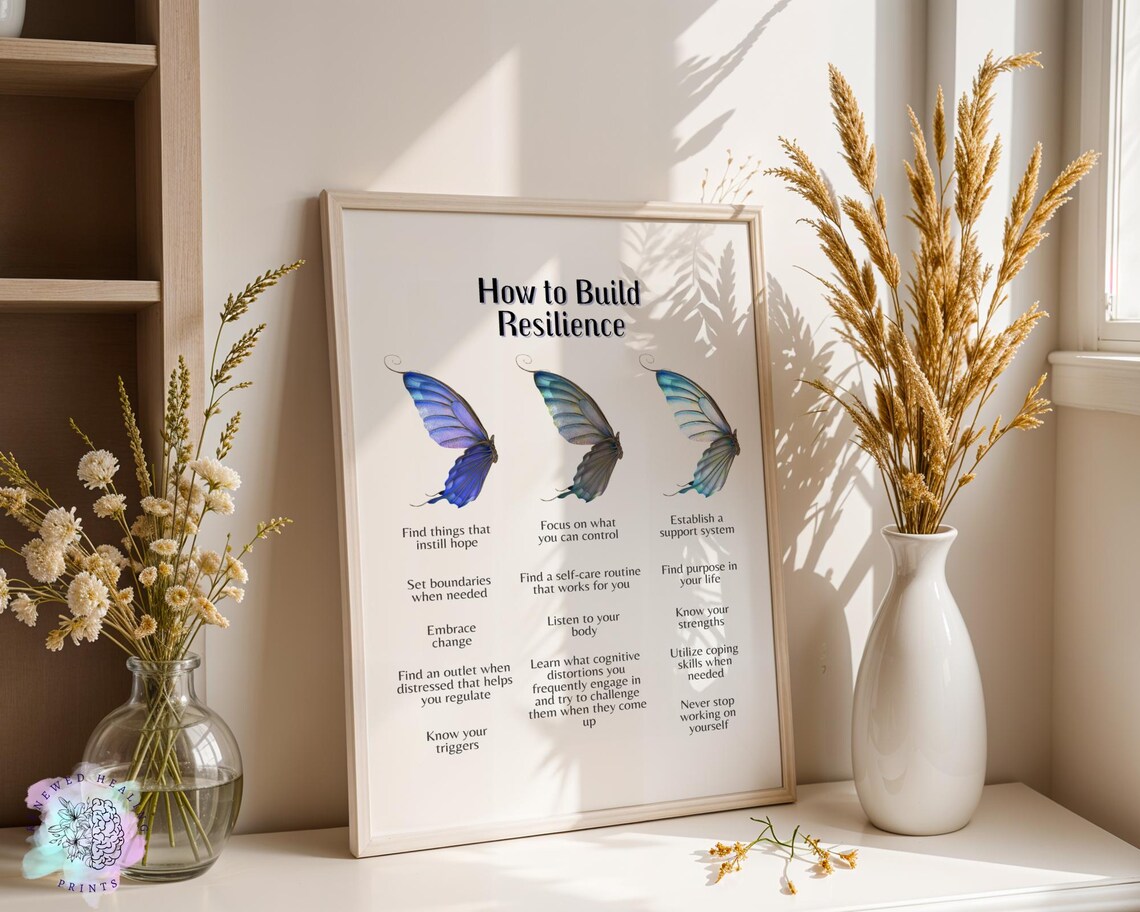 How to Build Resilience: Butterfly Wing Affirmation Graphic | Social ...