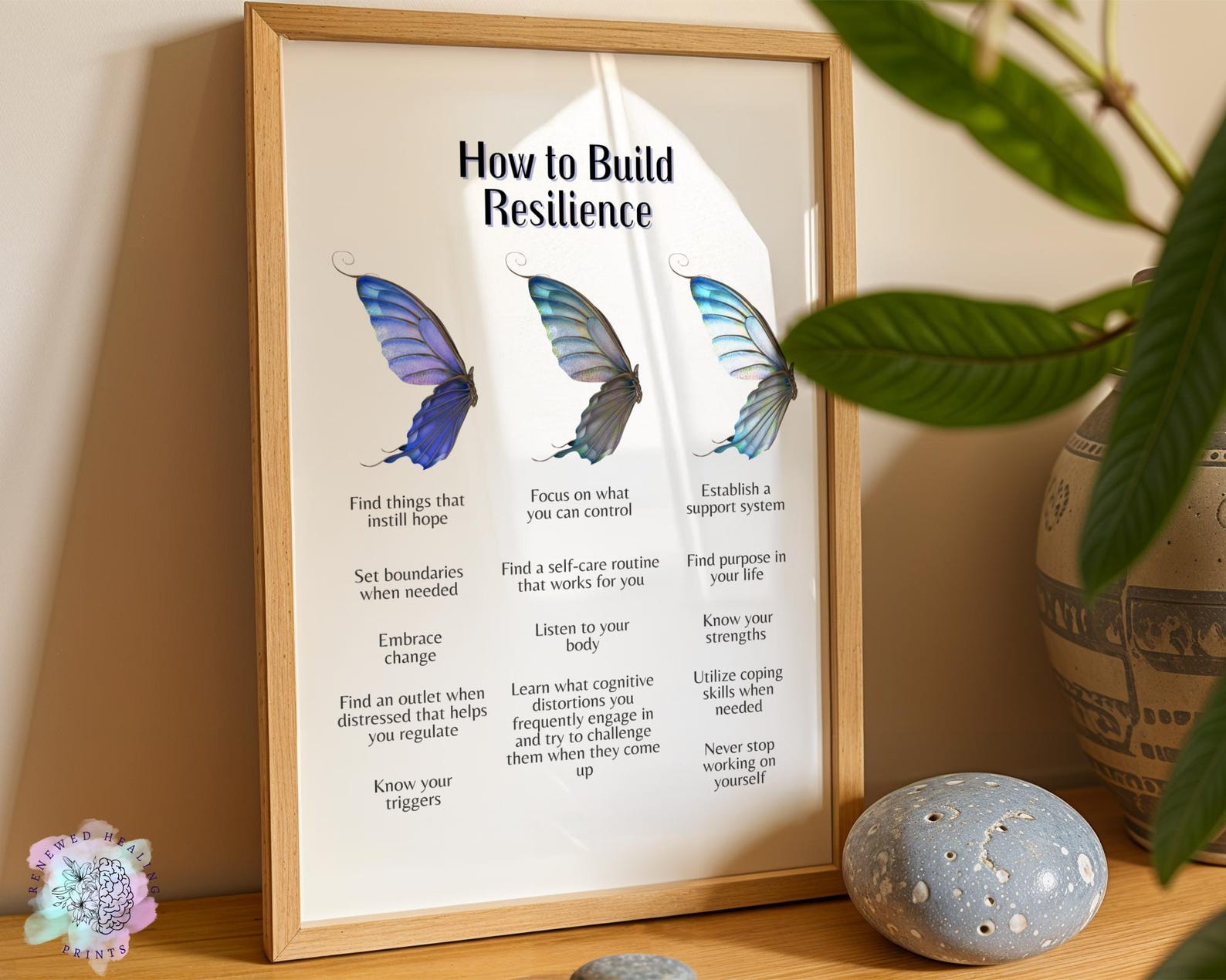 How to Build Resilience: Butterfly Wing Affirmation Graphic | Social ...